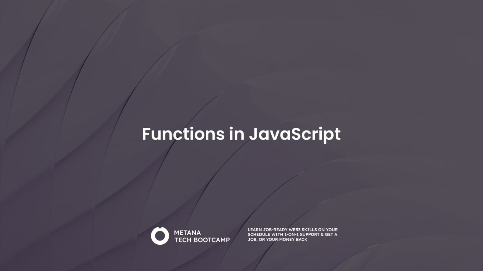 Functions in JavaScript - Metana