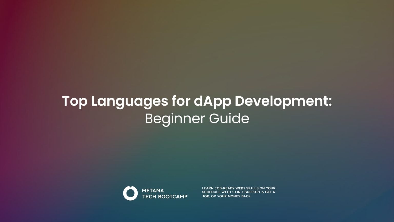 Top Languages for dApp Development in 2025: Complete Guide - Metana